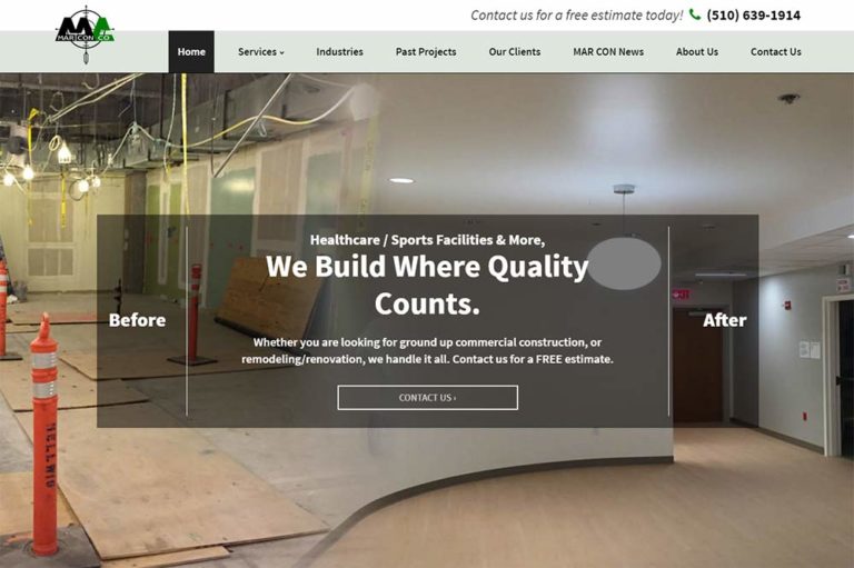 Construction and General Contractor Web Design | Web Design